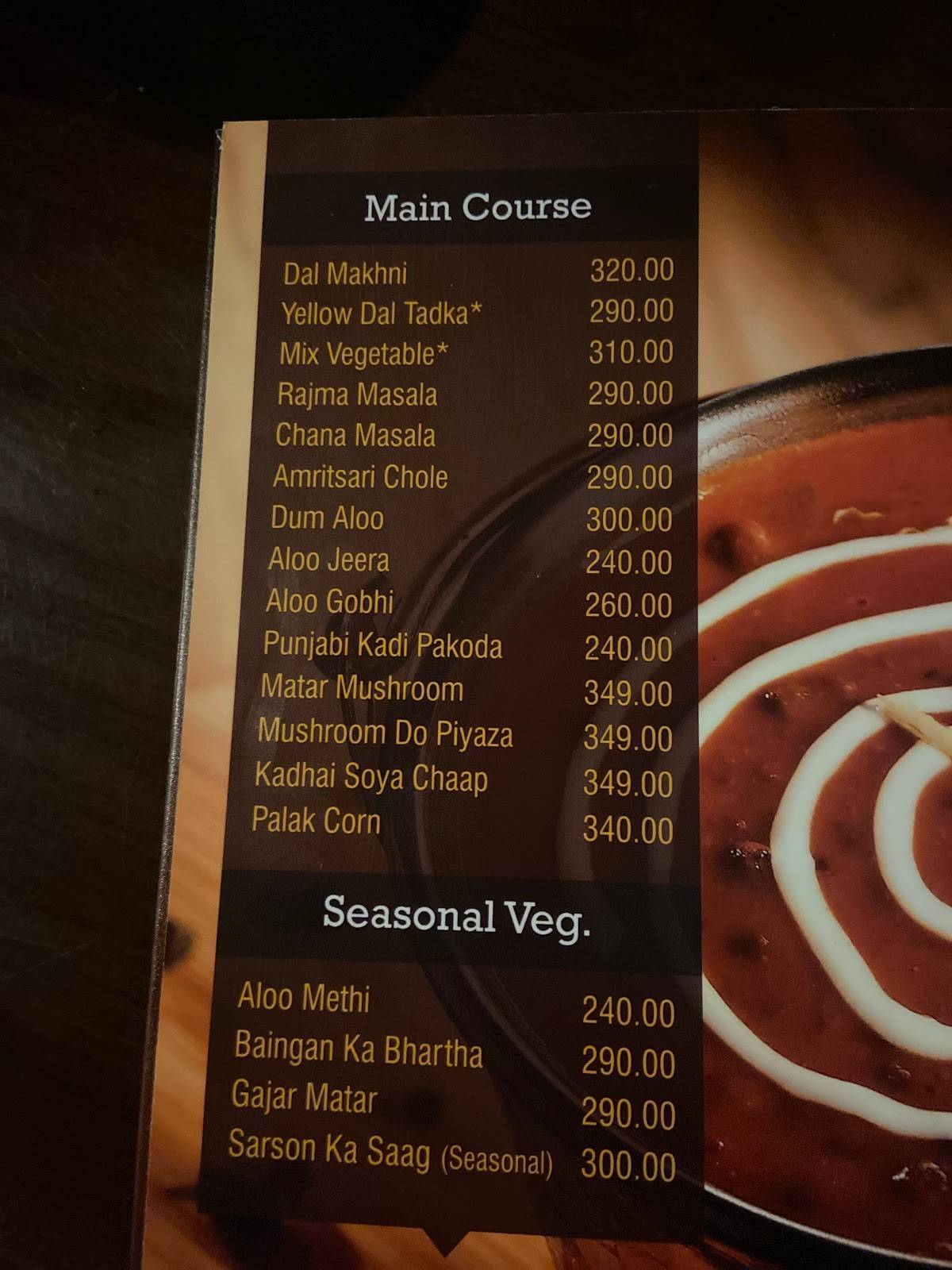 Menu at Mannat Haveli Murthal, Murthal