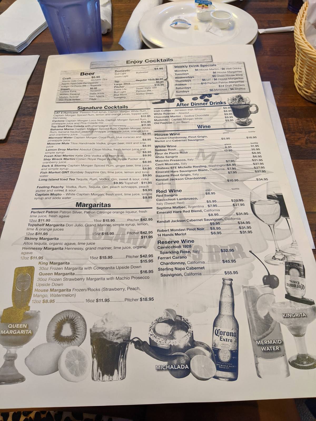 Menu at Marietta Fish Market restaurant, Marietta