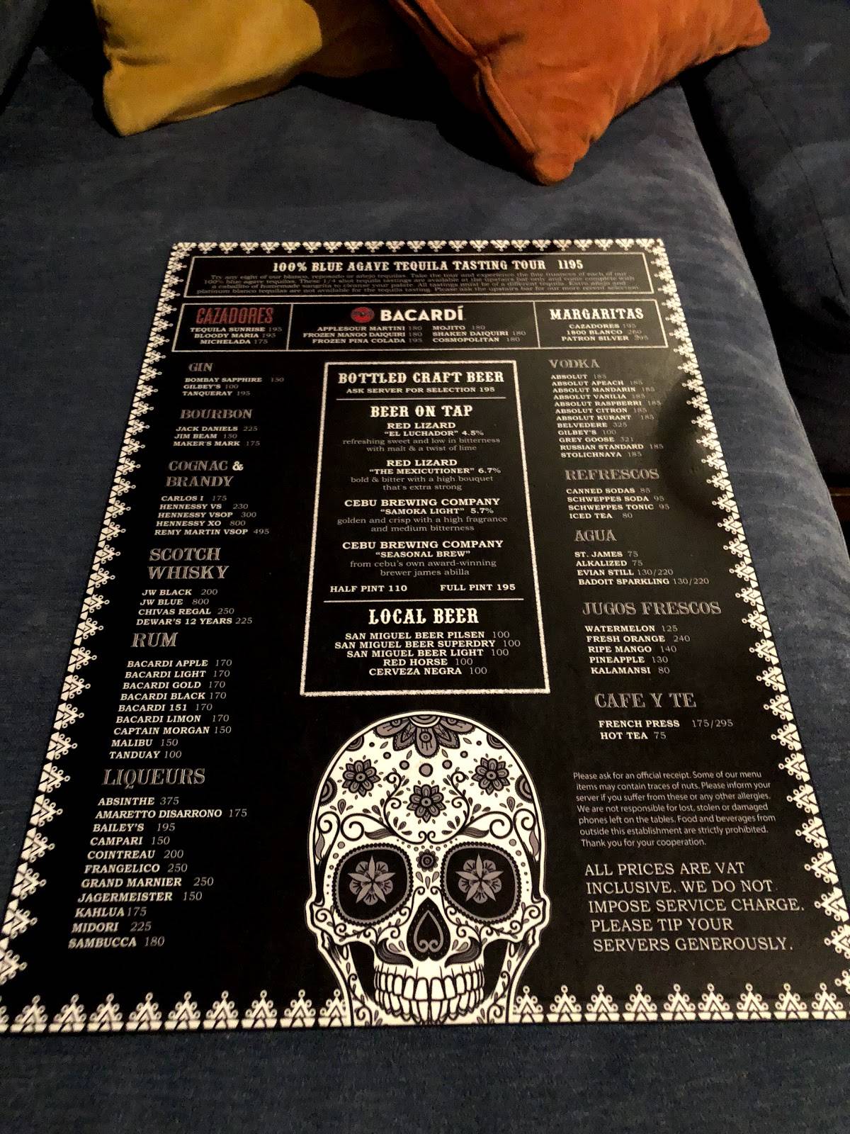 Menu at Maya Mexican Restaurant, Cebu City, Crossroads Mall