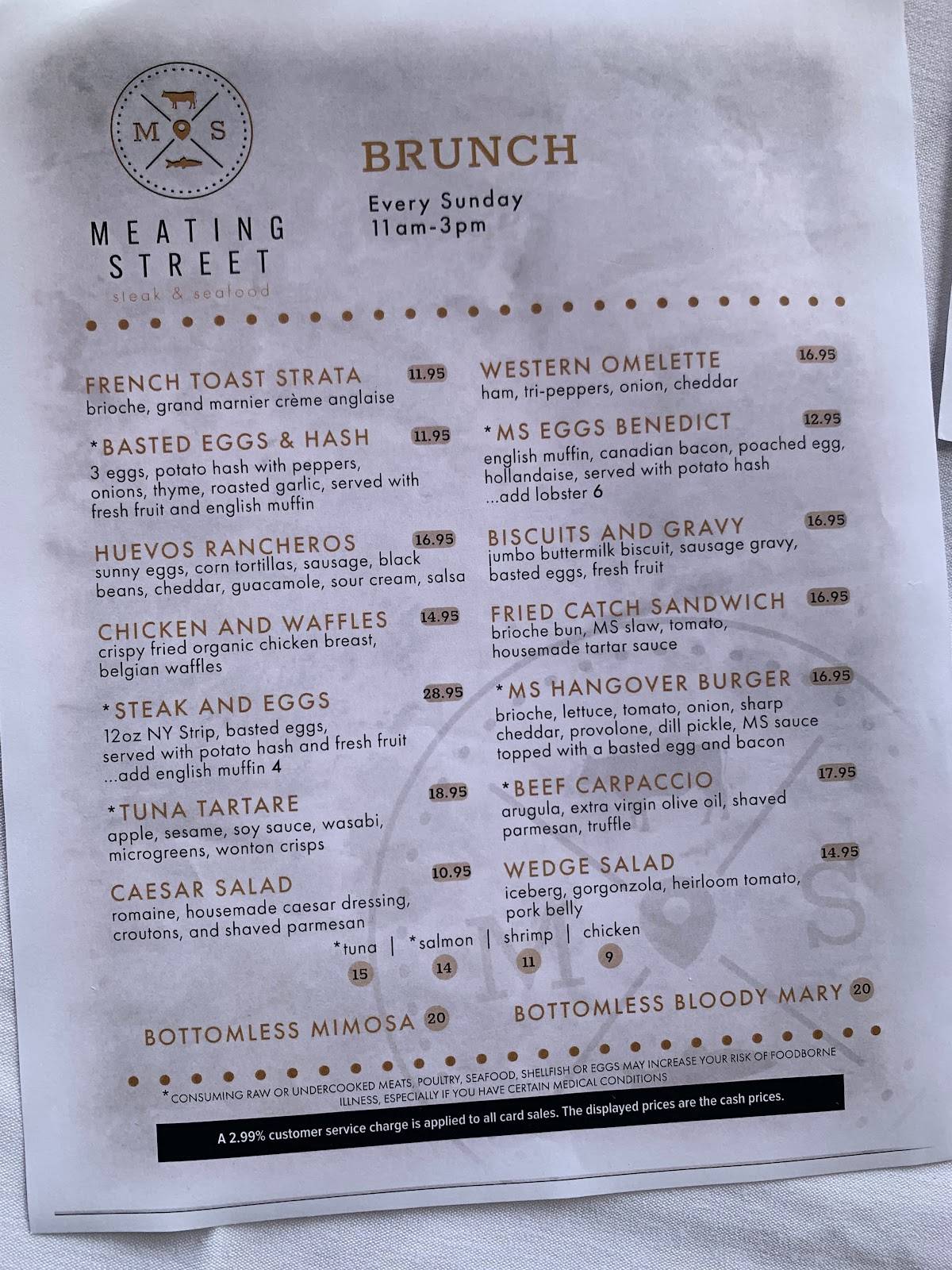 Menu at Meating Street Seafood & Steakhouse, Port St. Lucie