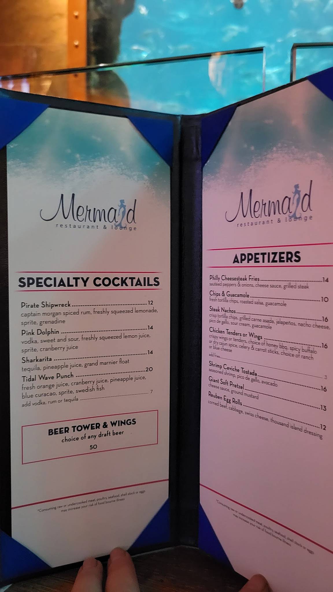 Menu at Mermaid Restaurant & Lounge, Las Vegas