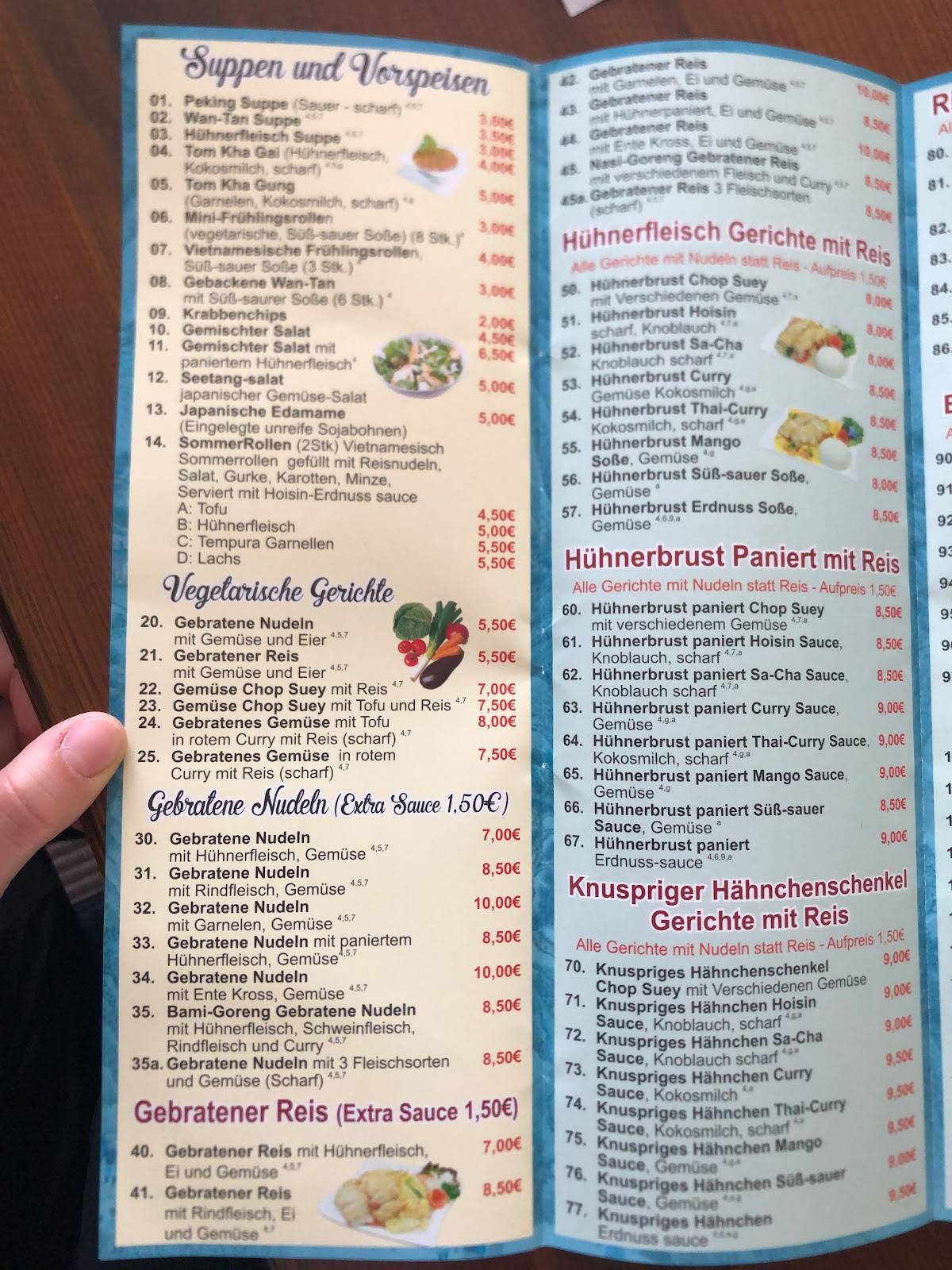 Speisekarte von Asia Restaurant (Sushi & Asiatische Speisen), Merzig