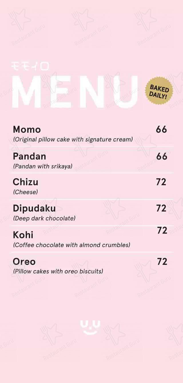 Menu at Momoiro, Jakarta, Mall Artha Gading