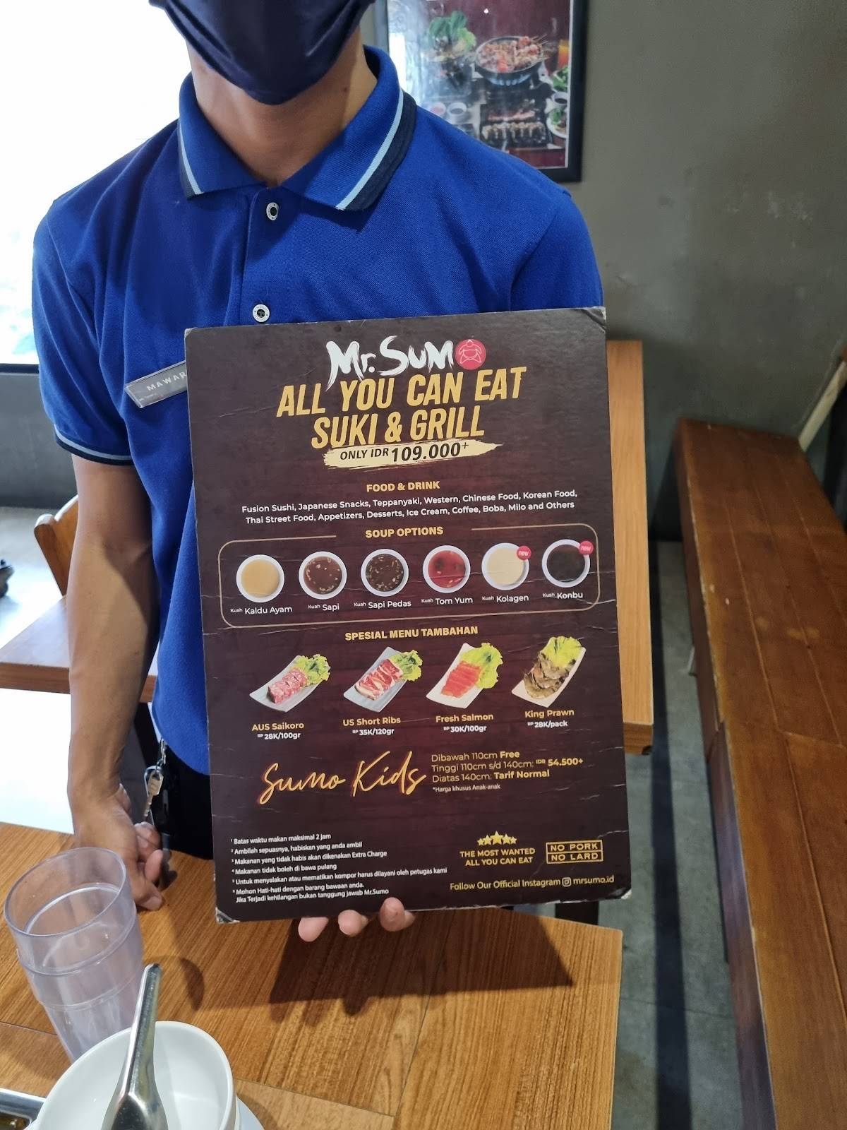 Carta del restaurante Mr. Sumo - Merr, Surabaya