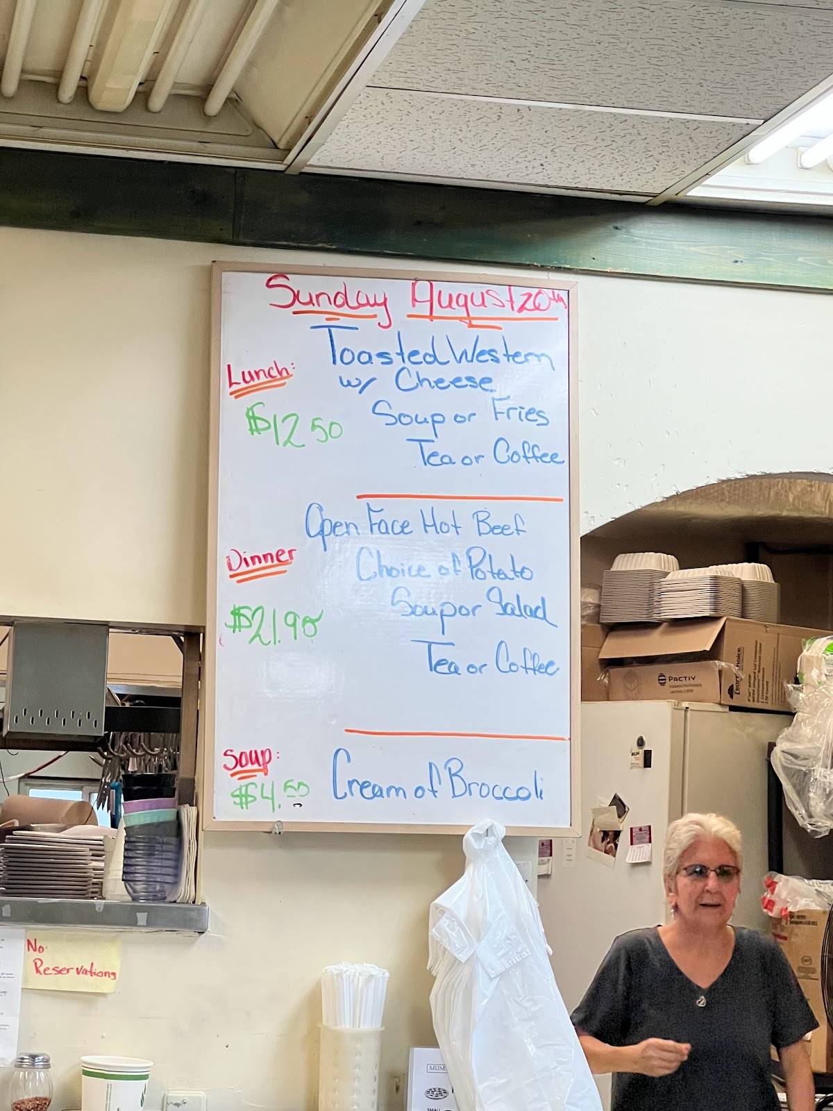Menu at Mum's Restaurant & Bakery Inc, Mindemoya