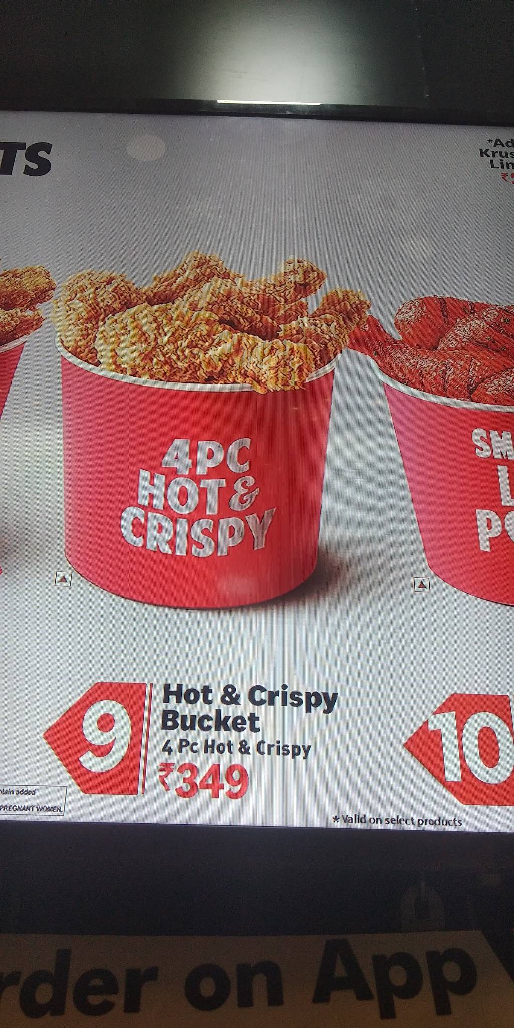 Menu at KFC, Mysuru, Mall of Mysore MG Rd