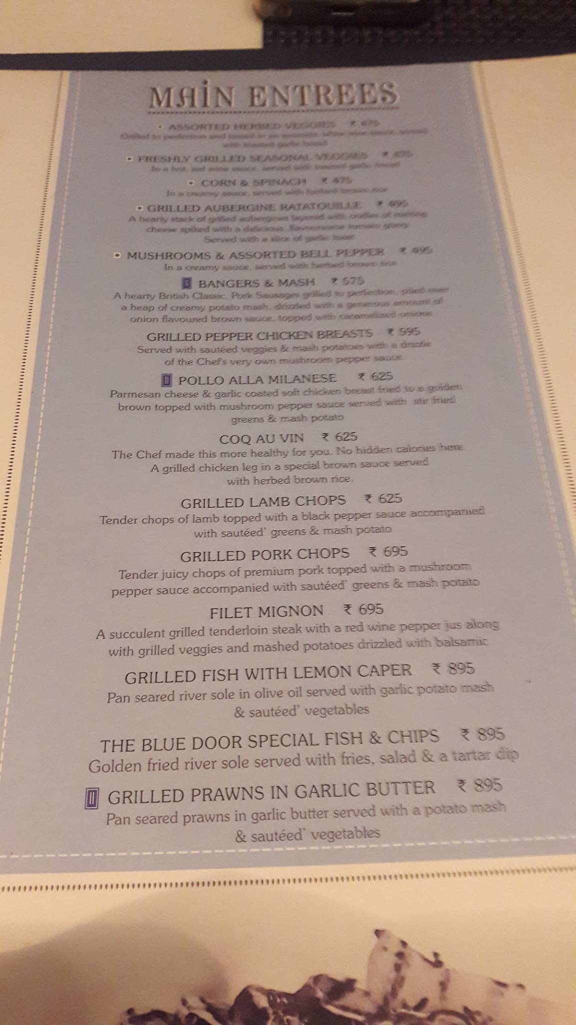 Menu at The Blue Door Cafe, New Delhi, #66