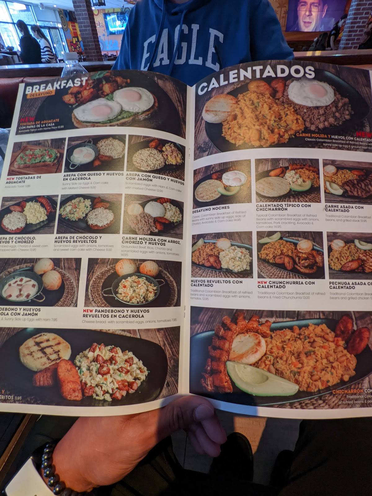 Menu at Noches de Colombia Hackensack restaurant, Hackensack, 382 Main St