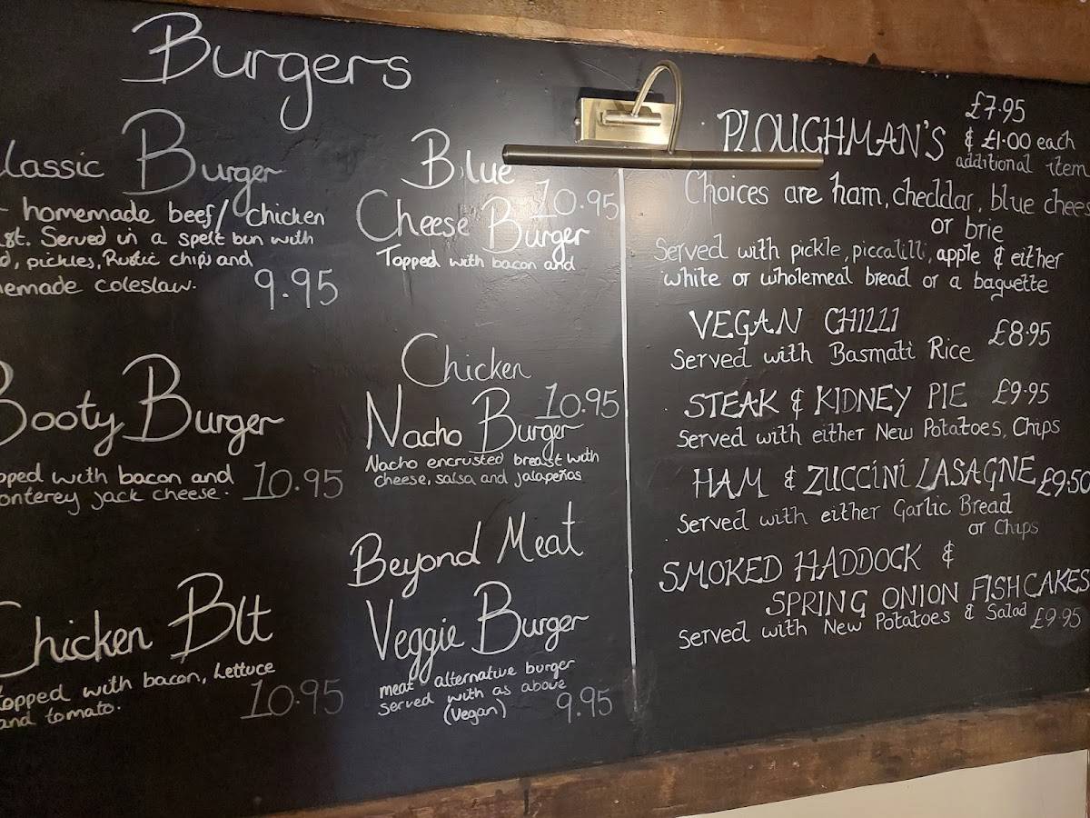 Menu at Old Boot Inn pub & bar, Seaford