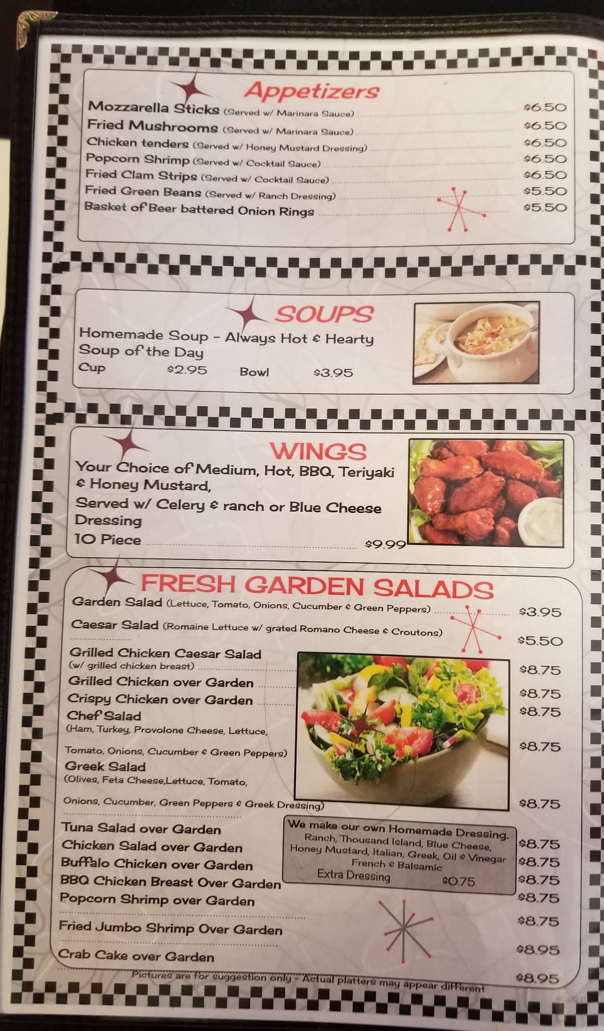 Menu at Old Time Diner restaurant, Leesburg
