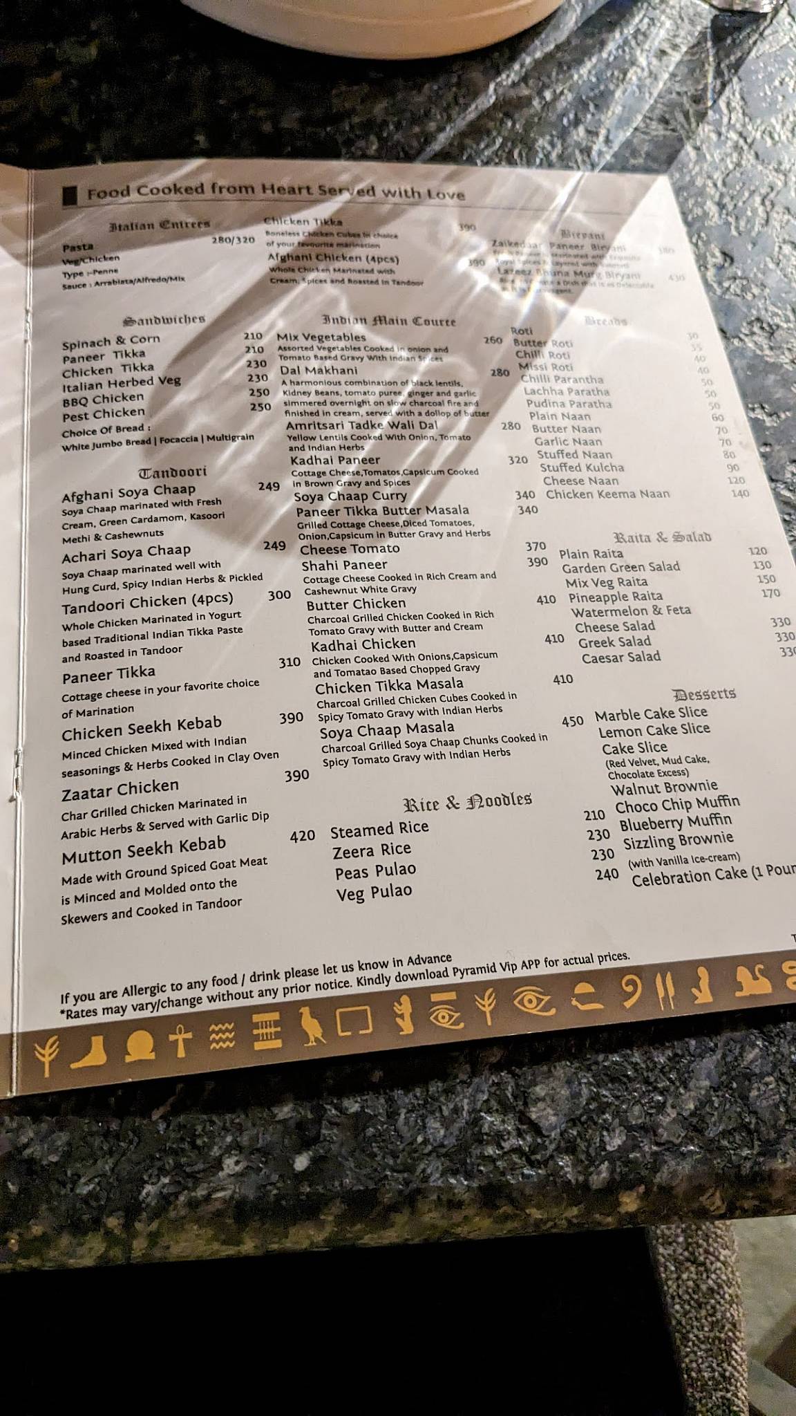 Menu at PYRAMID COFFEE HOUSE, SECTOR-49 GURUGRAM, Gurugram