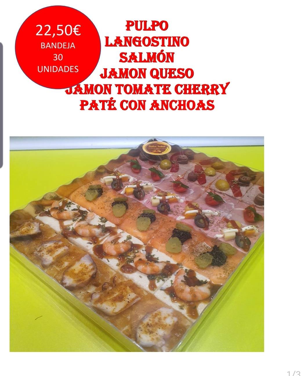Carta de Panaderia Dulce Sabor, Laguna de Duero