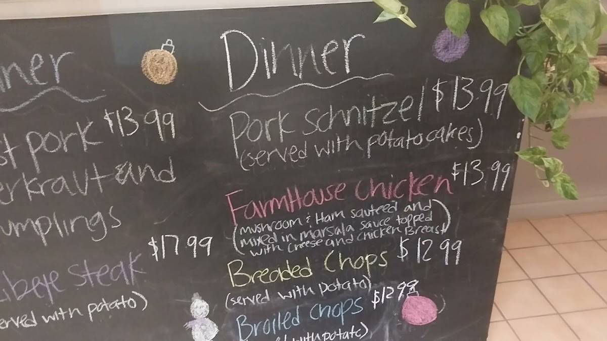 Menu at Pappou's Family Restaurant, Parma
