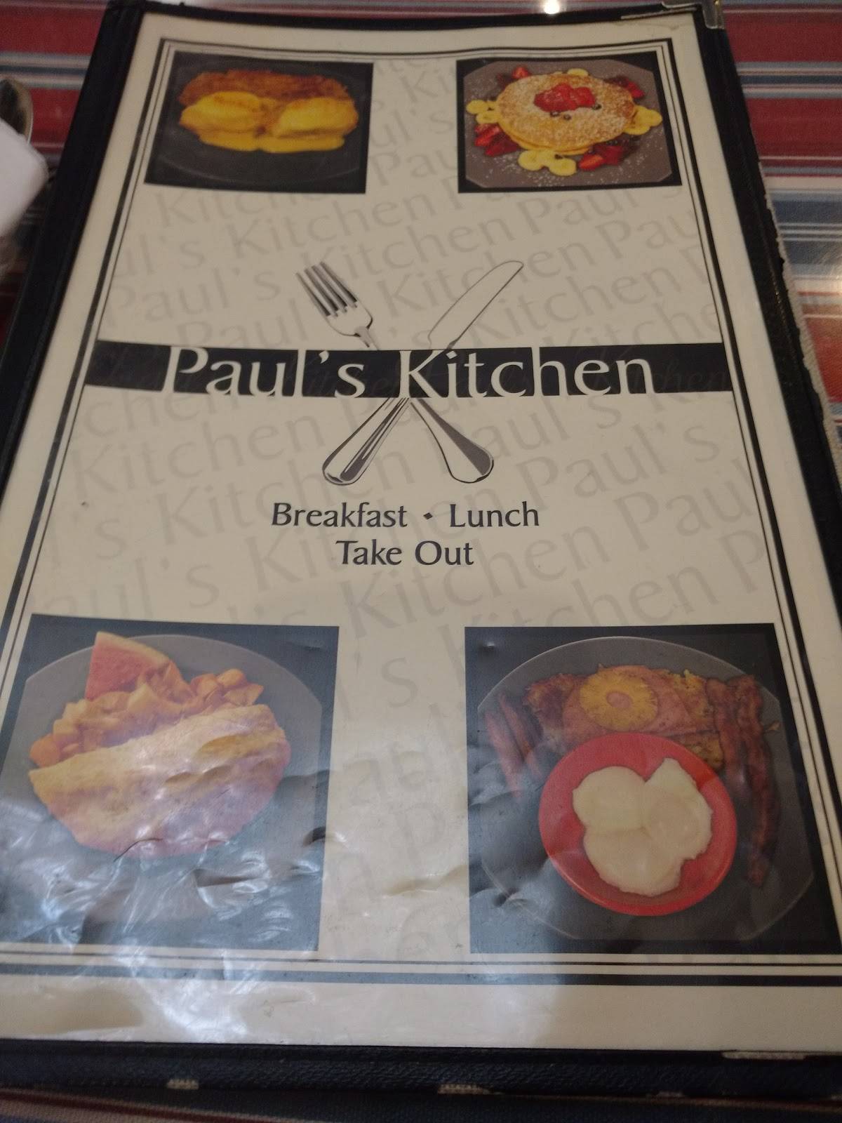 Menu at Paul's Kitchen restaurant, Windsor
