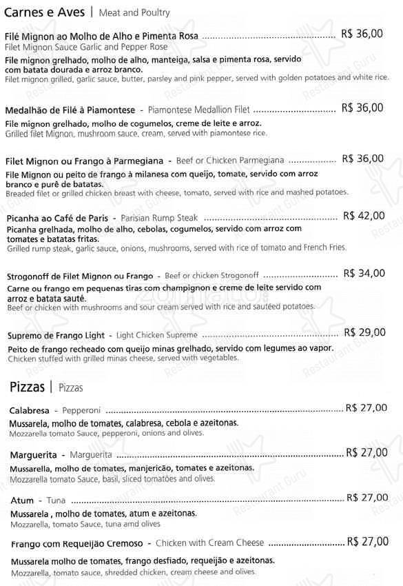 Menu em Restaurante Pier 505, Salvador