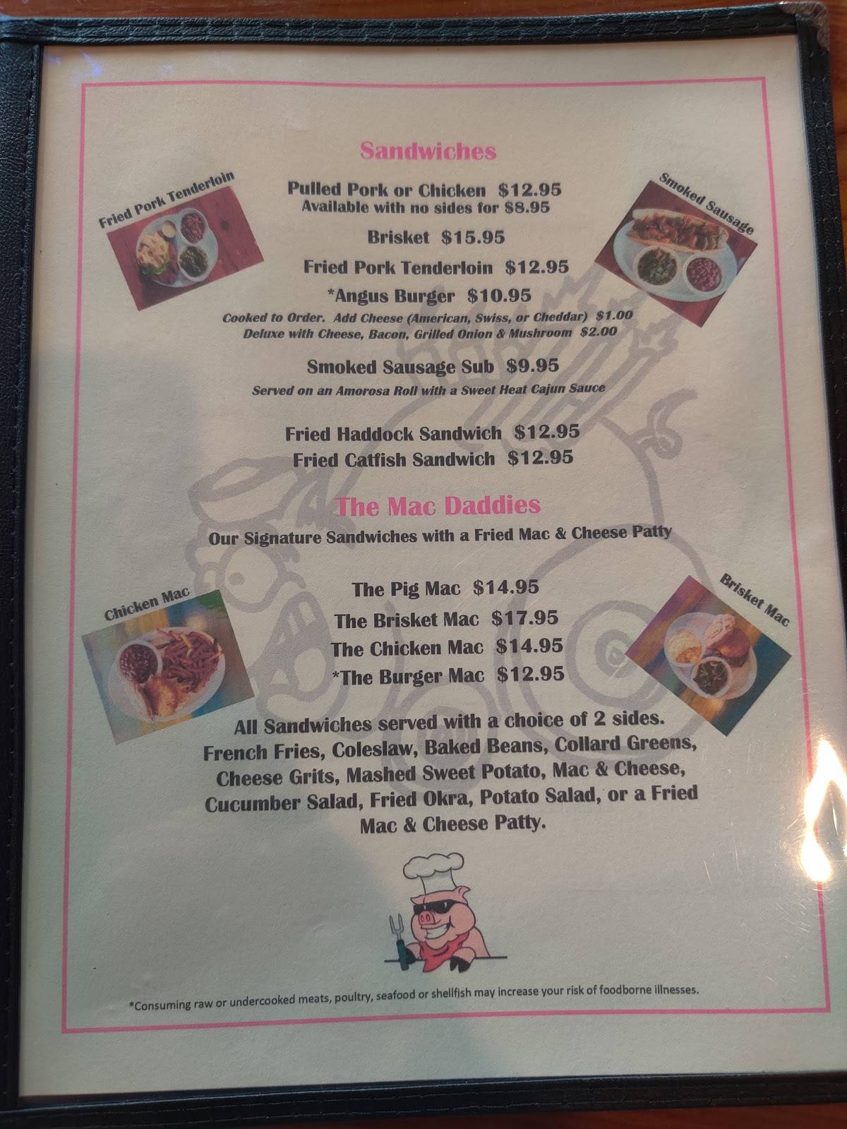 Menu at Pigout BBQ And Southern Soul Food, Bradenton