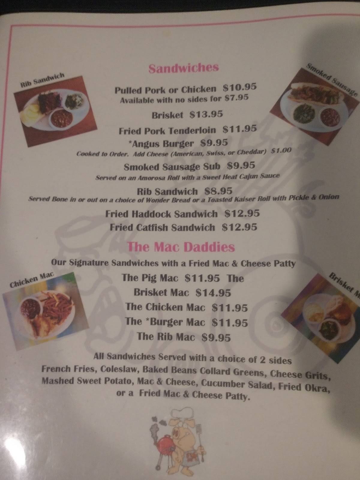 Menu at Pigout BBQ And Southern Soul Food, Bradenton