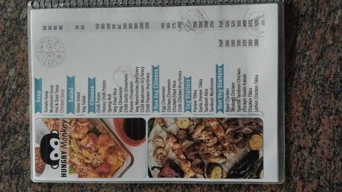 Menu at Volga Restaurant, Pilani