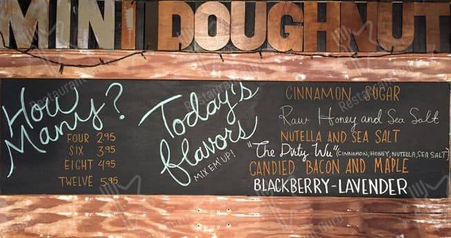 Menu at Pip's Original Doughnuts & Chai restaurant, Portland