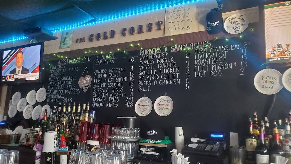 Menu at Tara Inn pub & bar, Port Jefferson, Main St