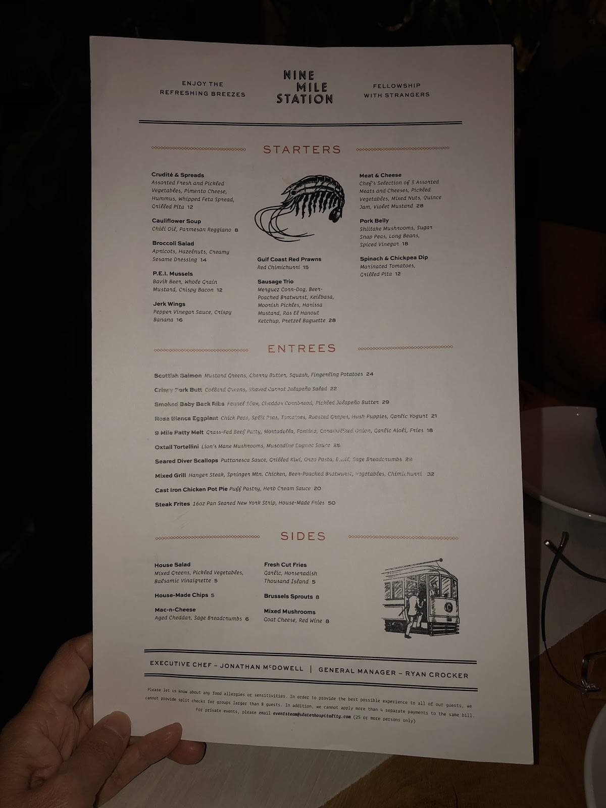 Menu at 9 Mile Station pub & bar, Atlanta, Ponce City Market