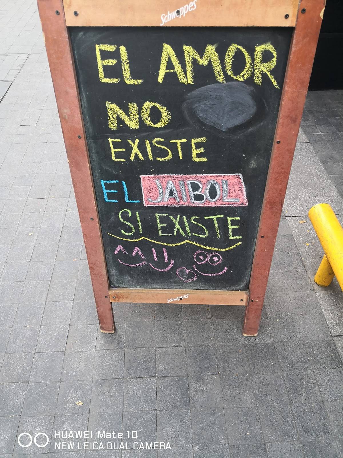 Carta del pub y bar El Jaibol, Ciudad del México, Calle San Juan del ...