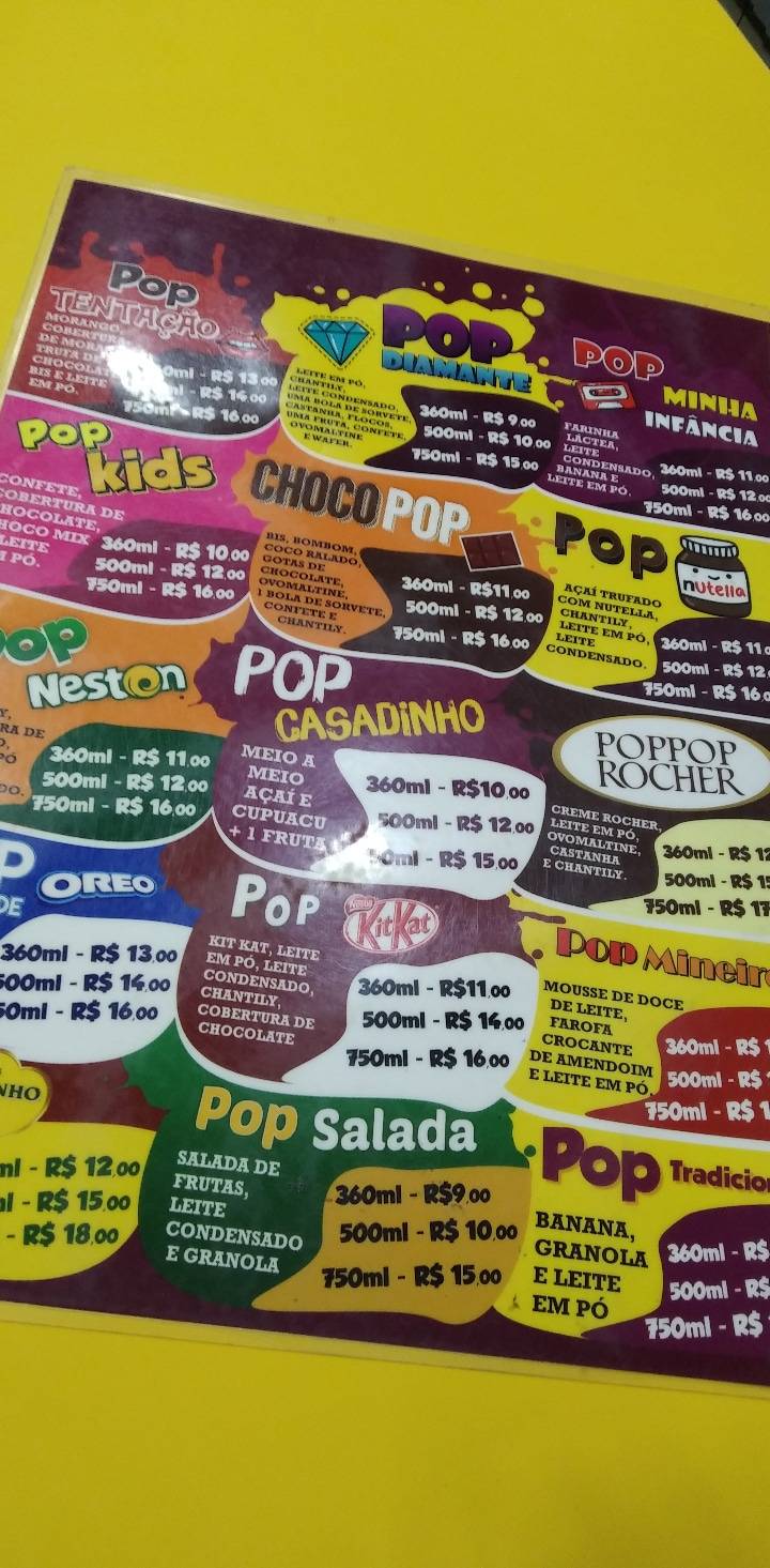 Menu em Expresso Pop Açai - Cachoeira pub & Bar, Betim