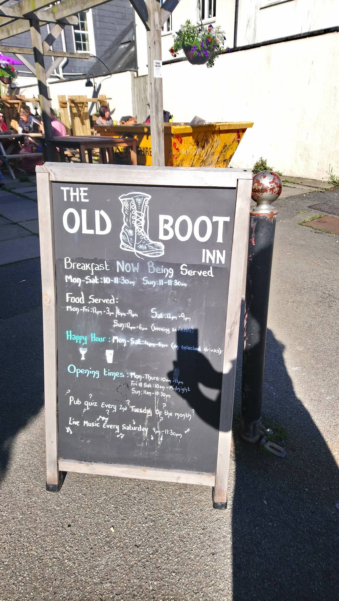 Menu at Old Boot Inn pub & bar, Seaford