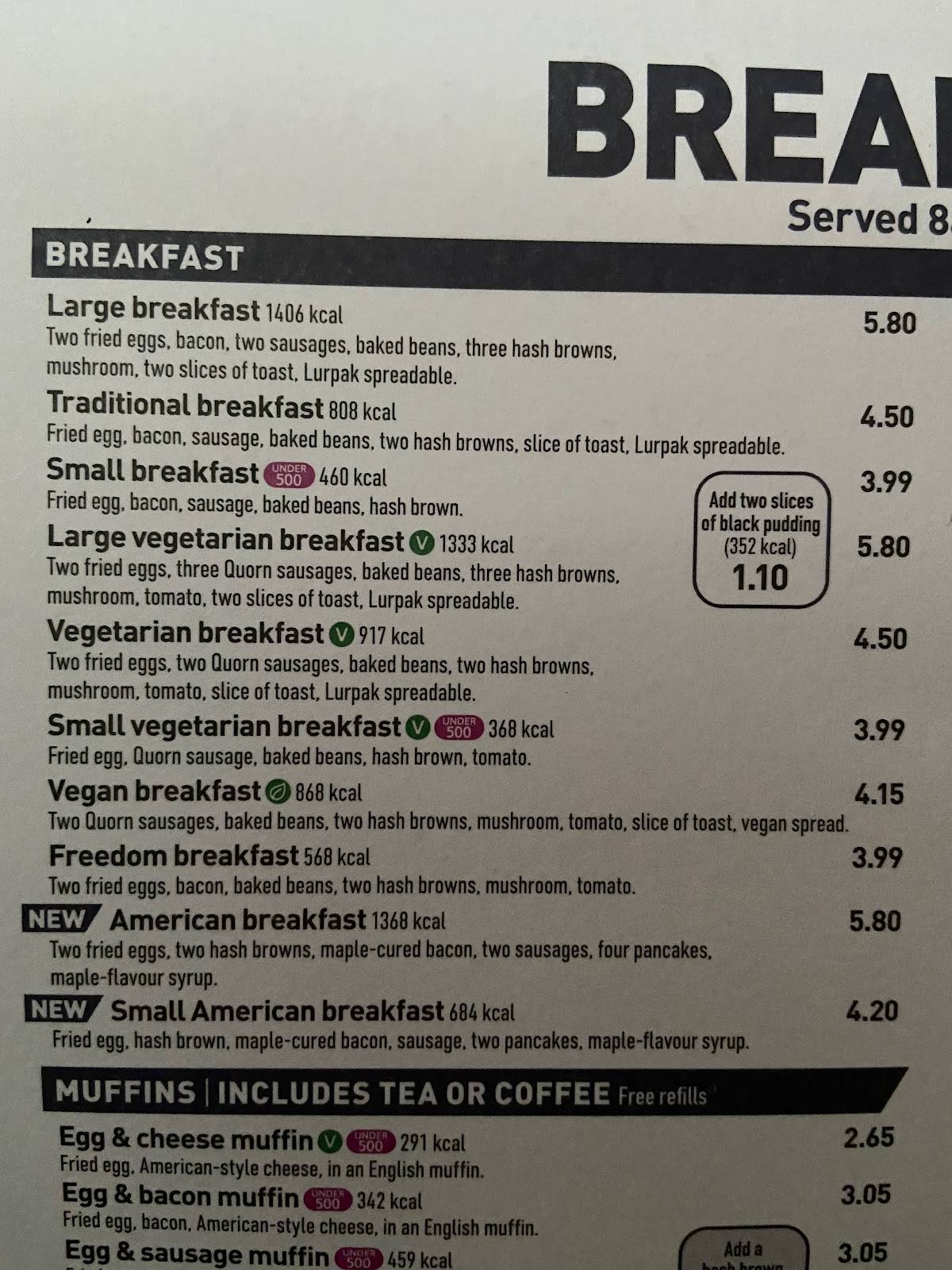 Menu at The Hope Tap - JD Wetherspoon pub & bar, Reading