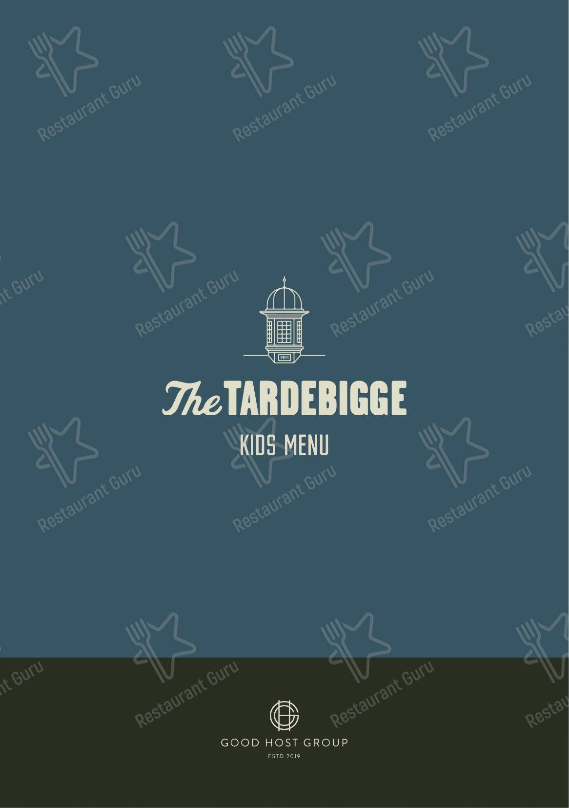 Menu at The Tardebigge steakhouse, Redditch