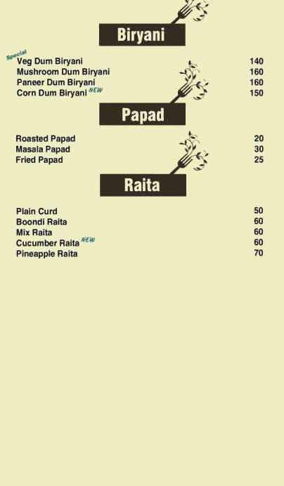 Menu at The Veg Kitchen, Pune, Sai highness appartment