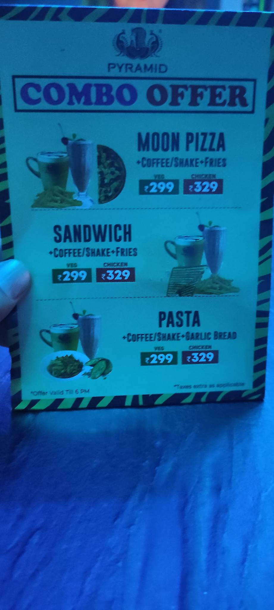 Menu at Pyramid Microbrewery Café Lounge Bar Mohali, Chandigarh, -1011