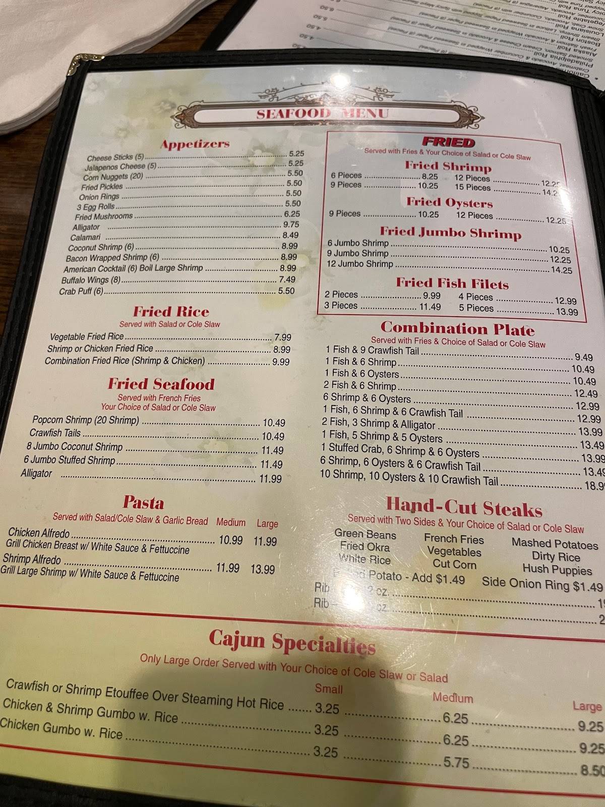 Menu at Red River Seafood & Steakhouse, Pineville, Monroe Hwy