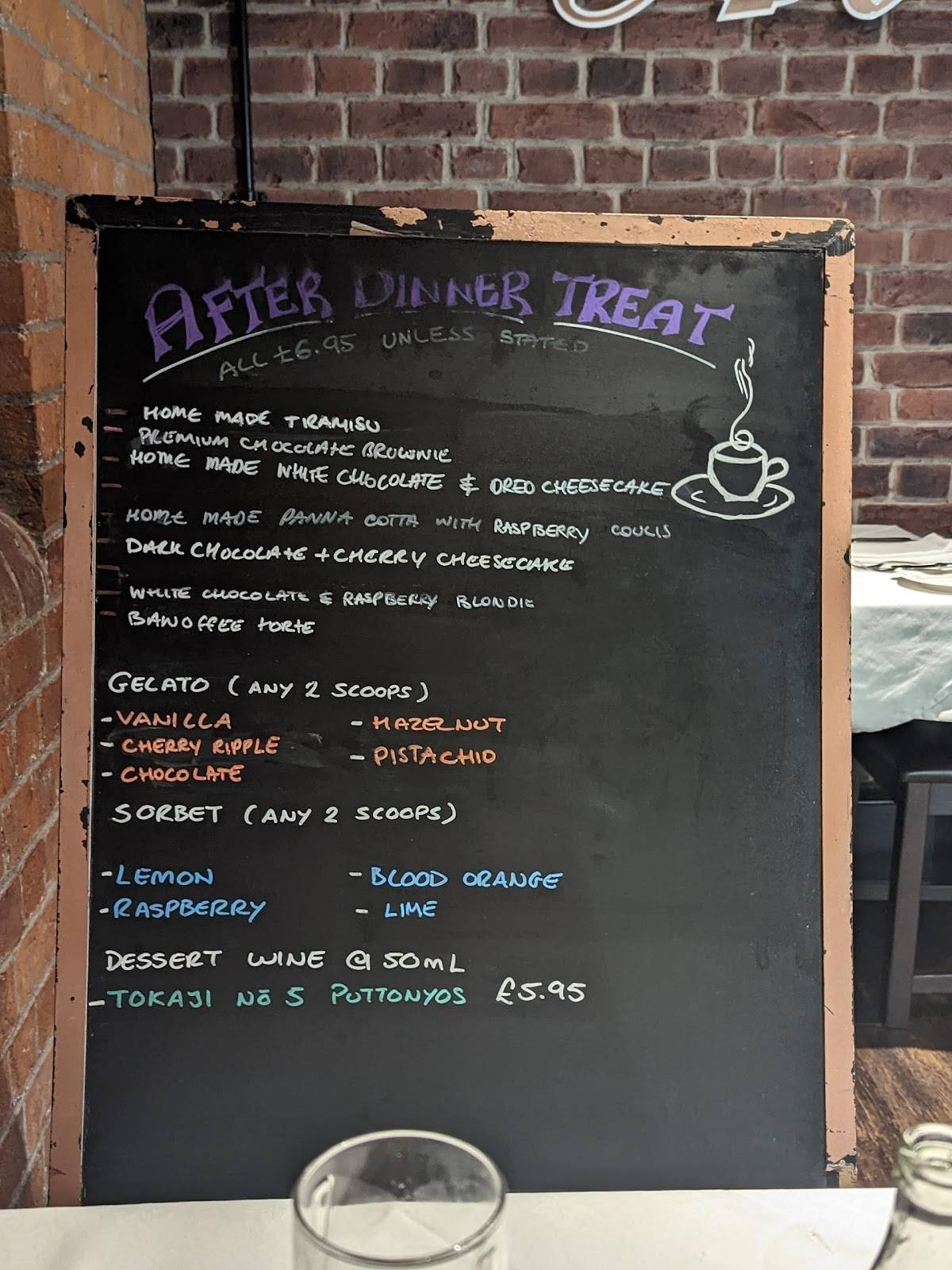 Menu at Al Porto Italian Restaurant, Hull