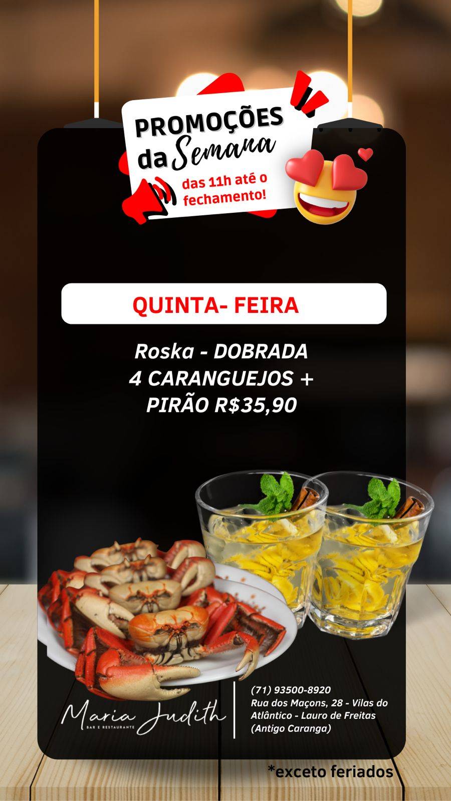 Menu em Maria Judith Bar e Restaurante, Lauro de Freitas