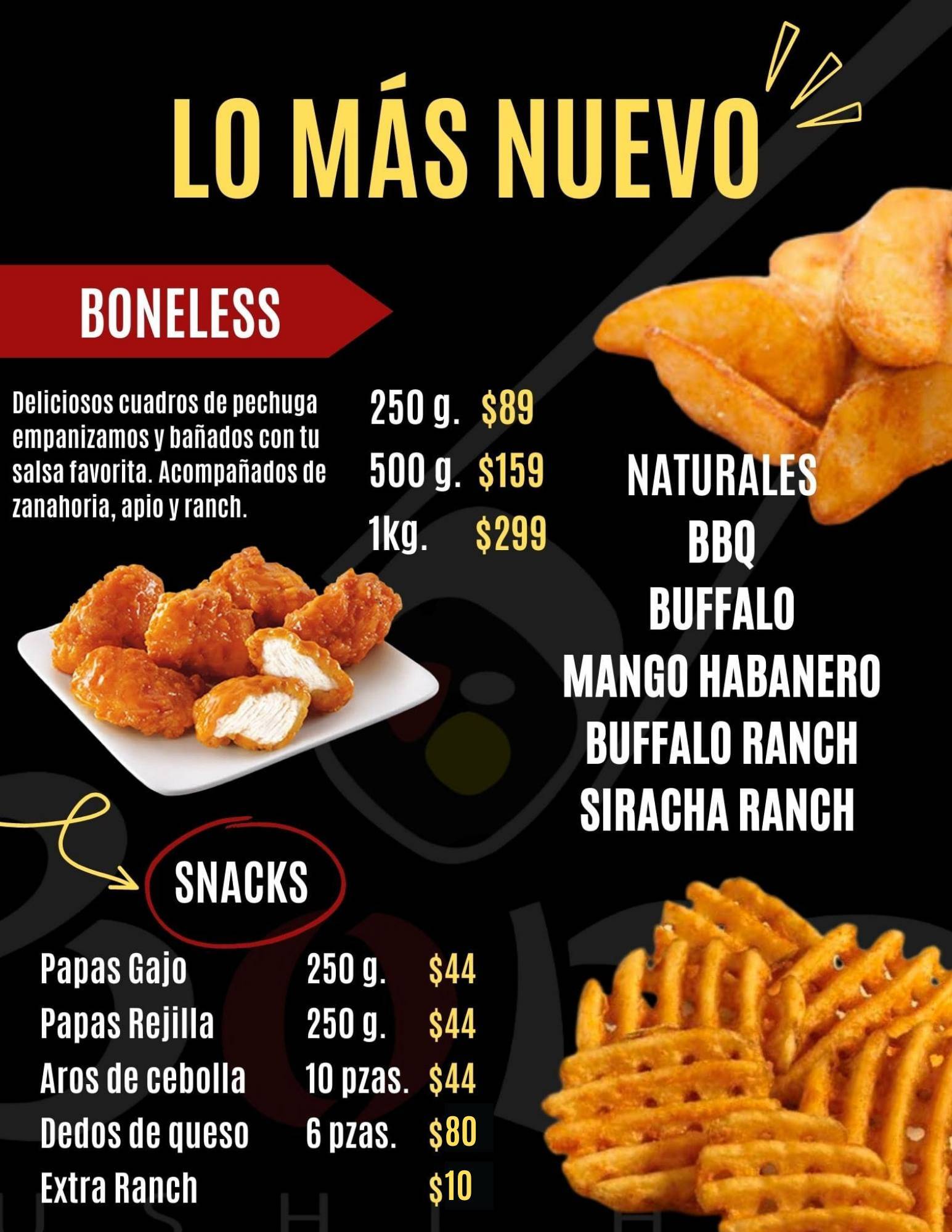 Carta del restaurante Bonzu Sushi House, Chihuahua, Perif. del la ...