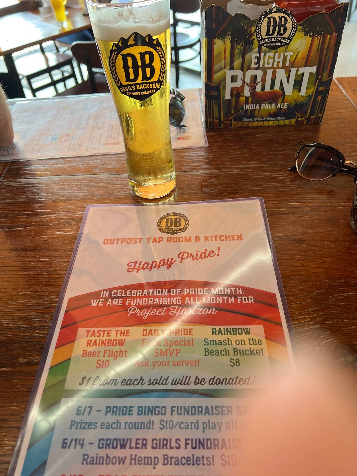 Menu at Devils Backbone Brewing Company - Outpost Tap Room & Kitchen ...