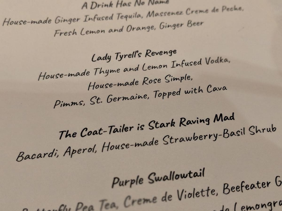 Menu at Kismet Bistro restaurant, Newport News