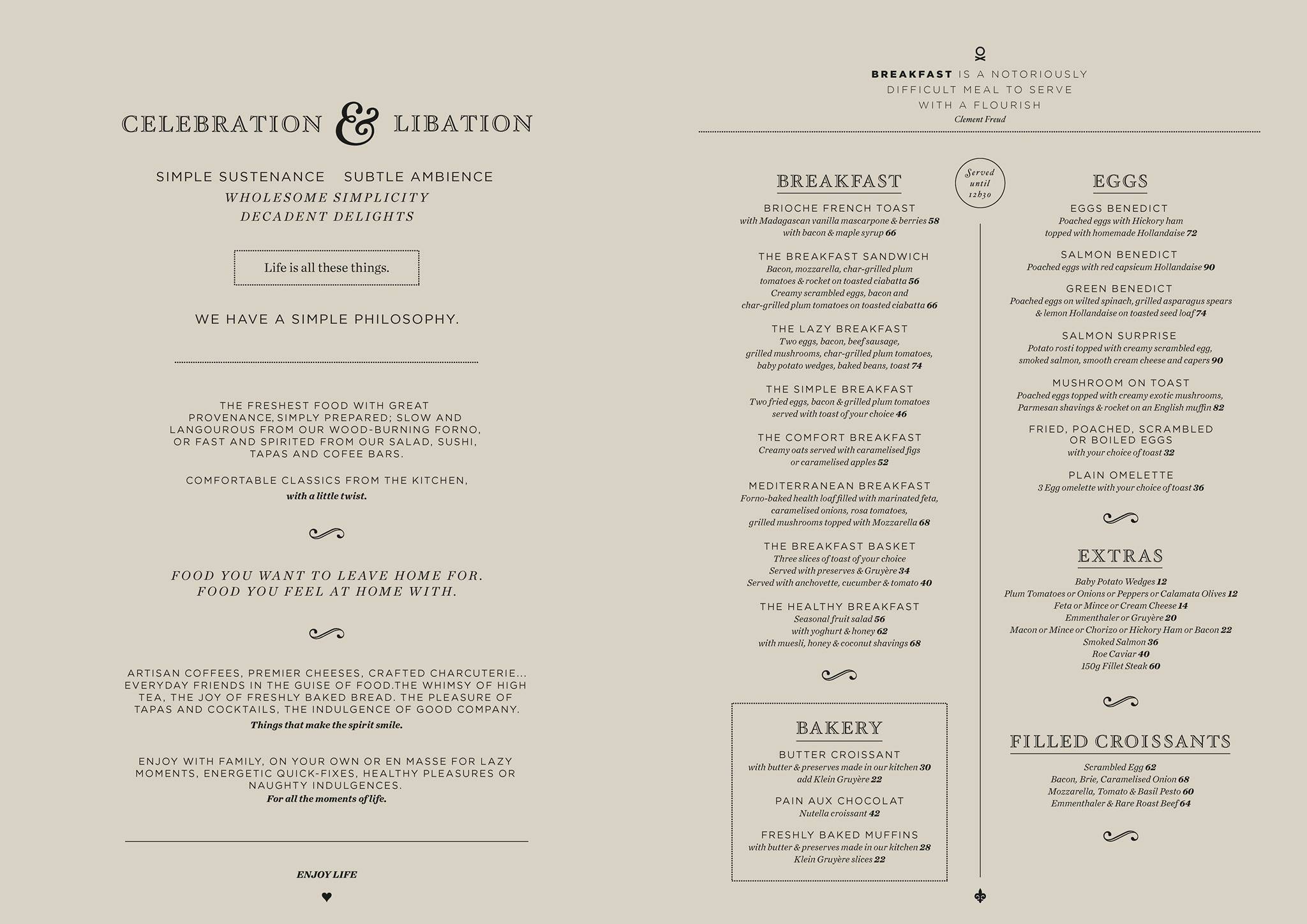 Menu at Life Grand Cafe Waterfront, Cape Town, 2 Pierhead Road