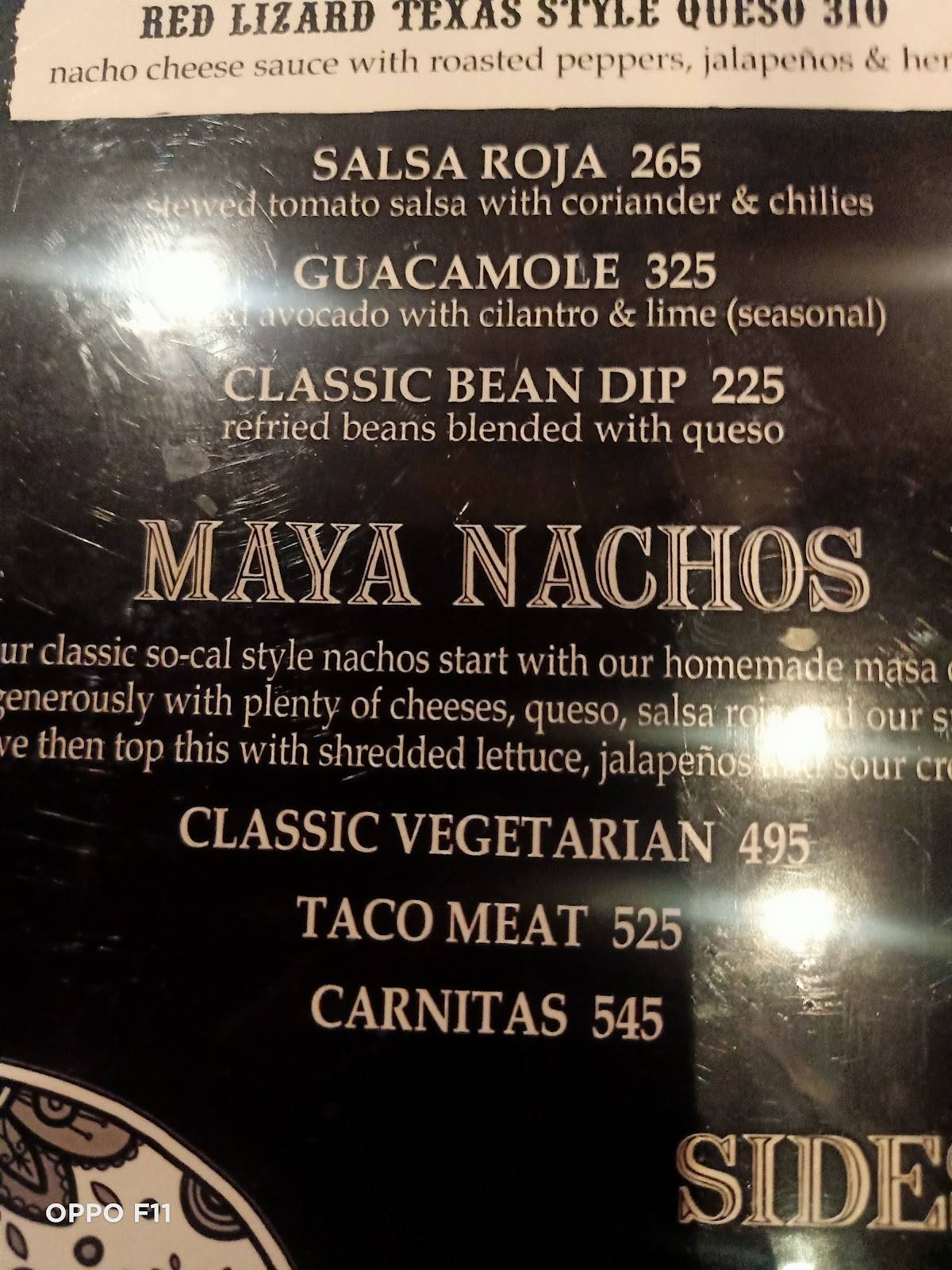 Menu at Maya Mexican Restaurant, Cebu City, Crossroads Mall