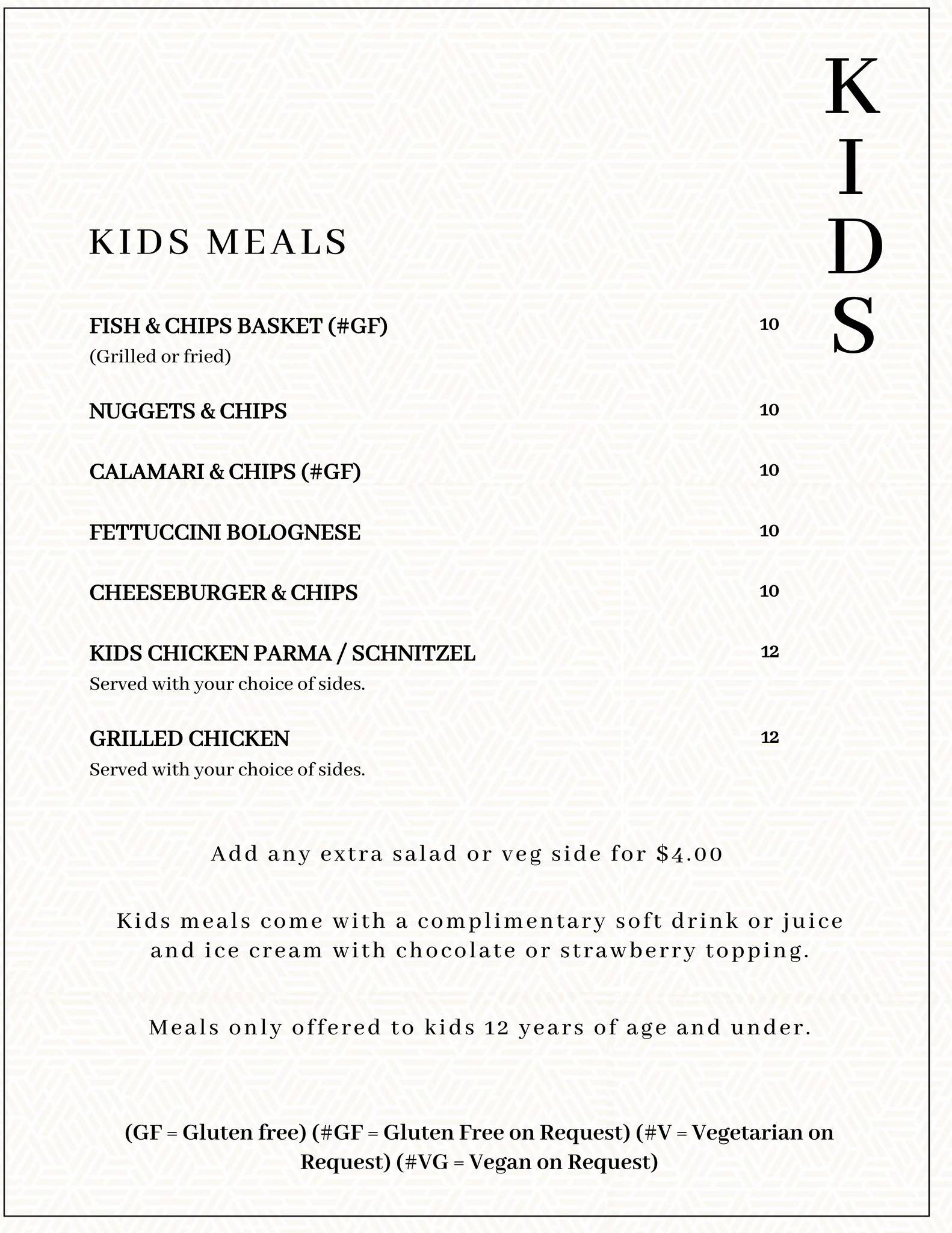 Menu at Montmorency and Eltham RSL restaurant, Montmorency
