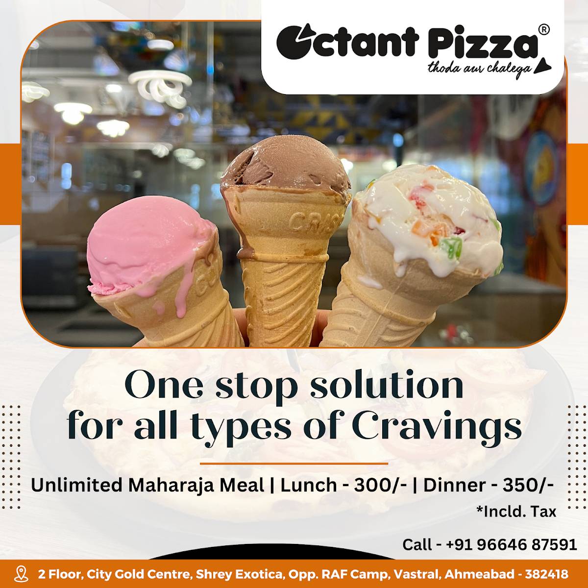 Menu at Octant Pizza Vastral Biggest Pizzeria in Ahmedabad Best ...