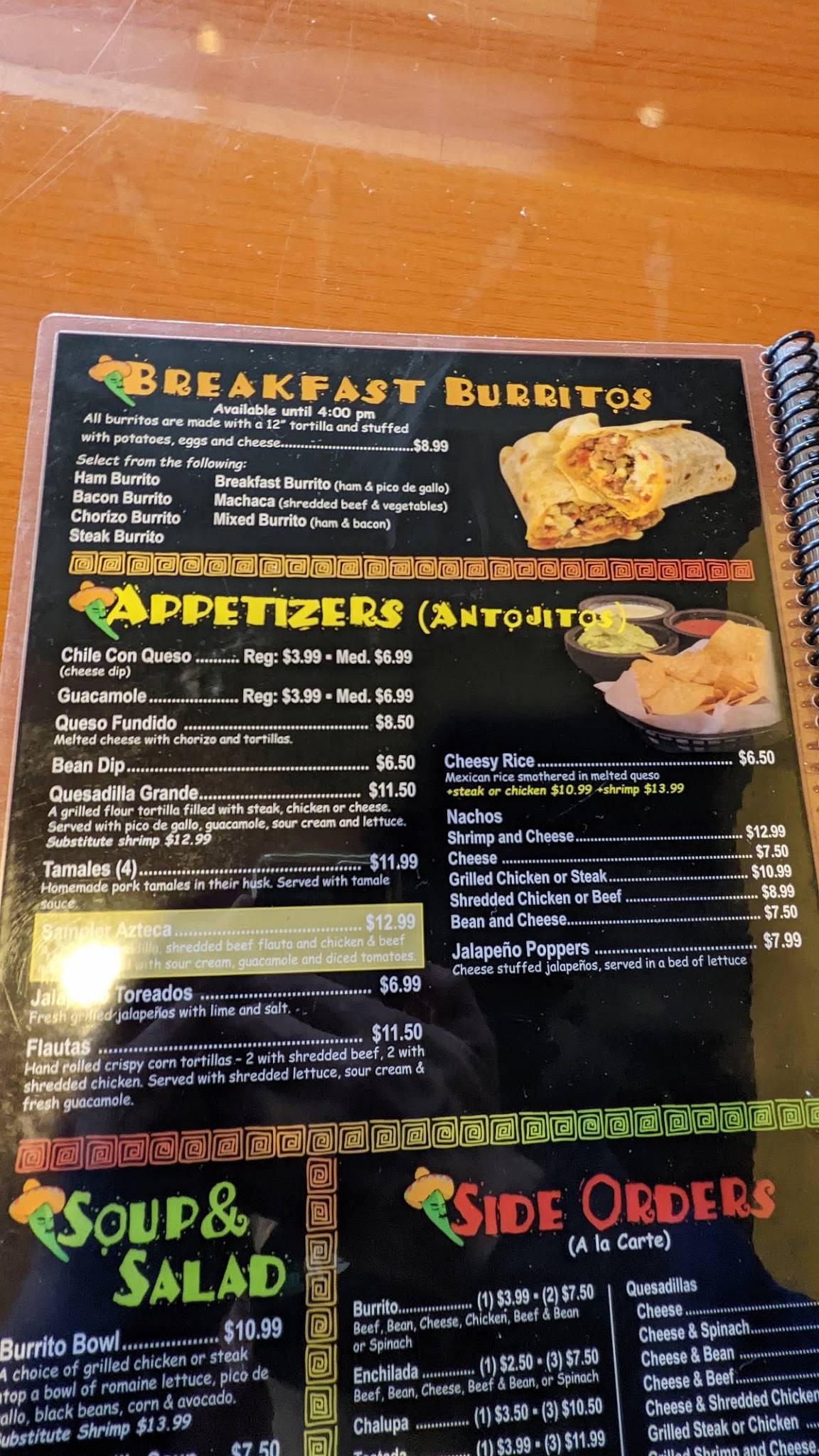 Menu at Sr. Jalapeno Struthers restaurant, Struthers, 704 Youngstown ...