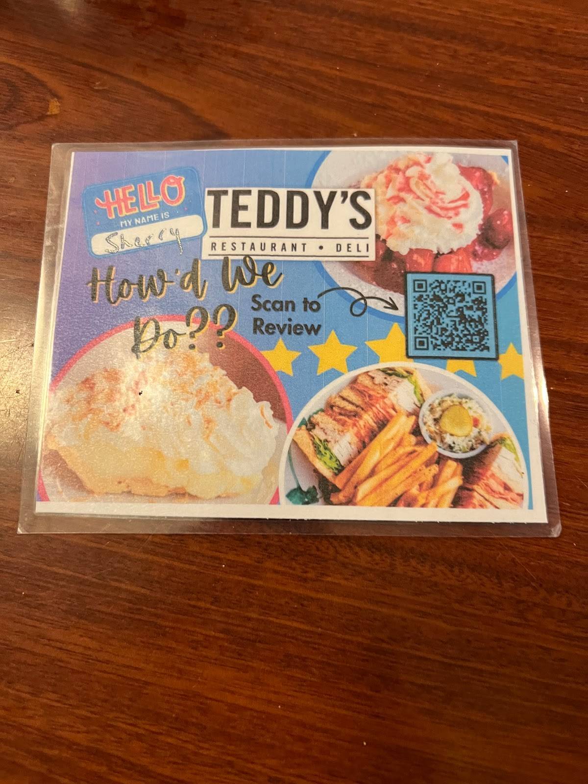 Menu at Teddy's Restaurant & Deli, Oshawa