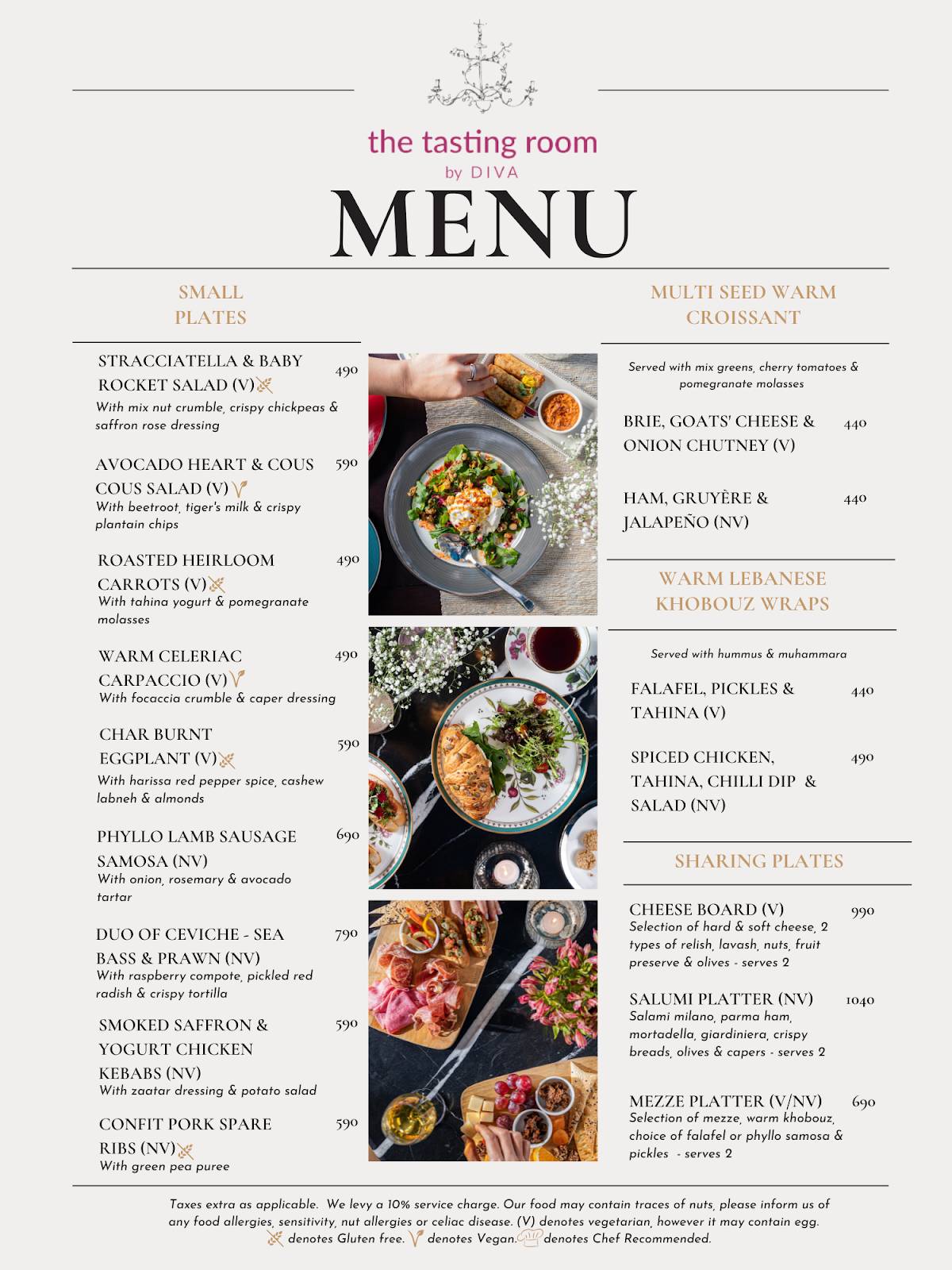 Menu at The Tasting Room by DIVA, Mumbai, Sun Mill Compound
