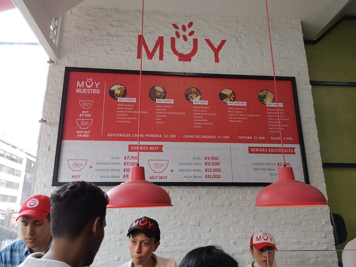 Carta de MUY Restaurante, Bogotá, Cl. 90 #13a-21