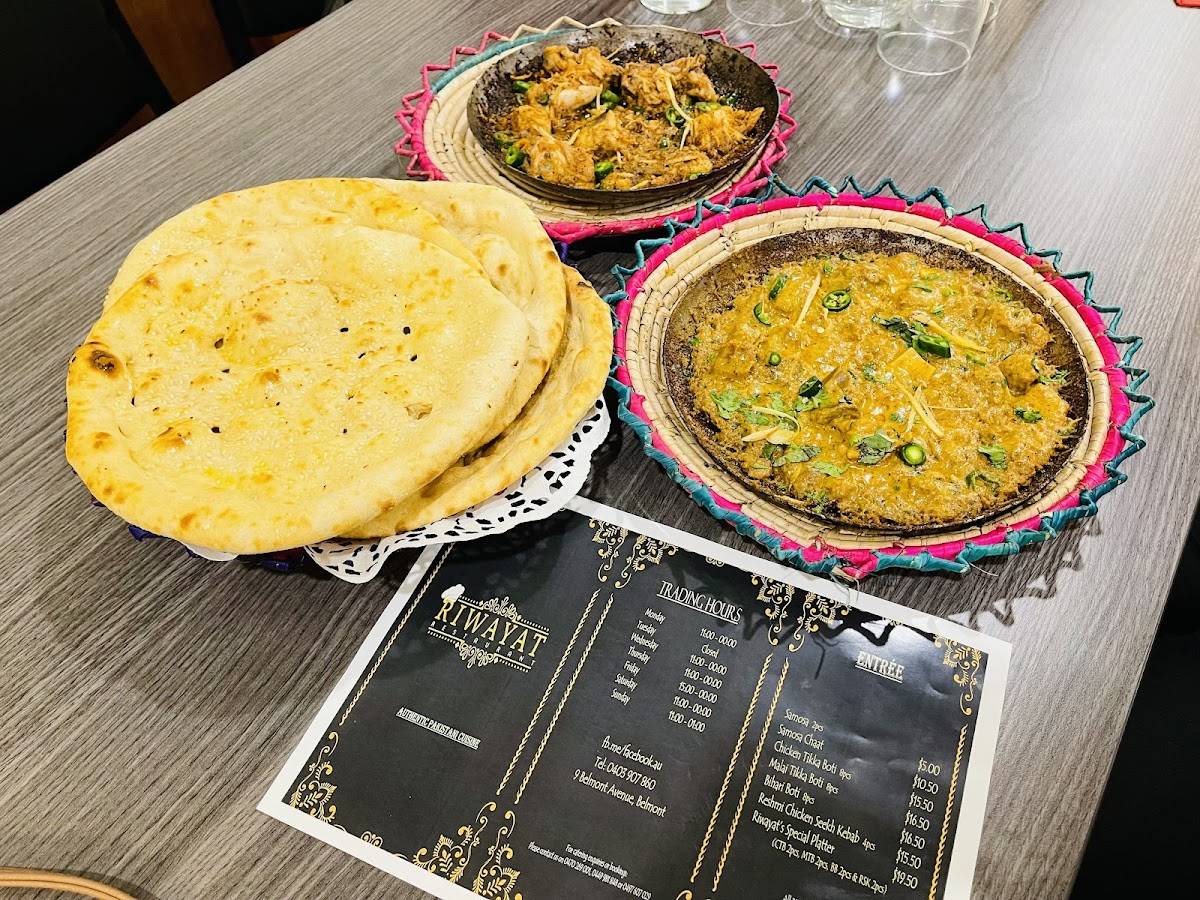 Menu at Riwayat Restaurant, Belmont