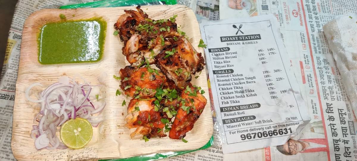 Menu at Roast Station, Lucknow
