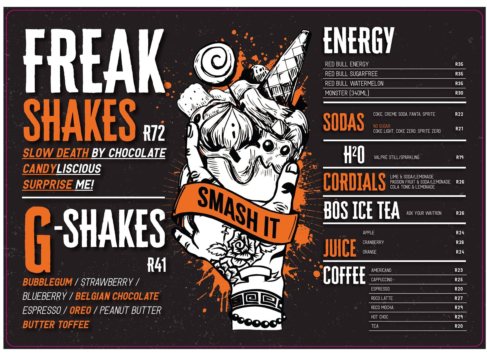 Carta del restaurante RocoMamas Menlyn, Pretoria, Menlyn Park Shopping ...