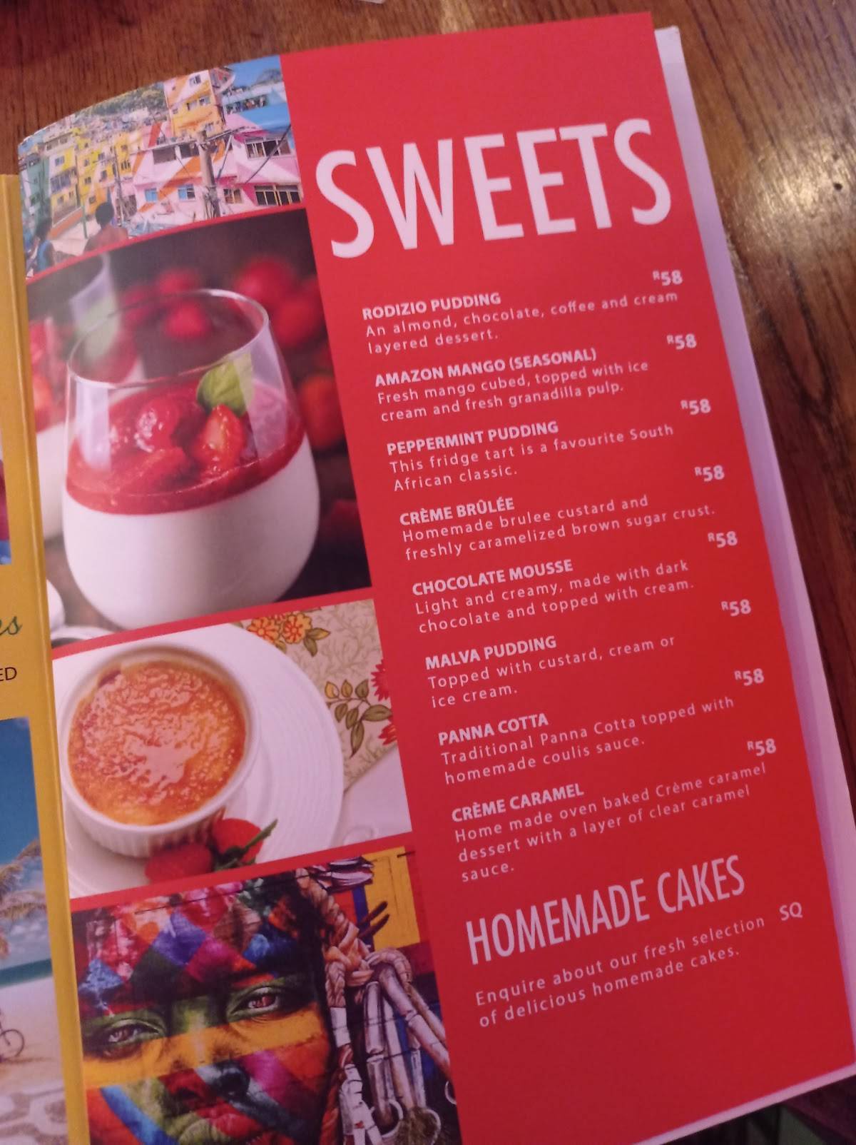 Menu at Rodizio Grill & Tapas restaurant, Sandton, Melrose Arch